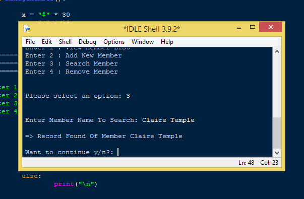 Simple Member Management System in Python Free Source Code | SourceCodester